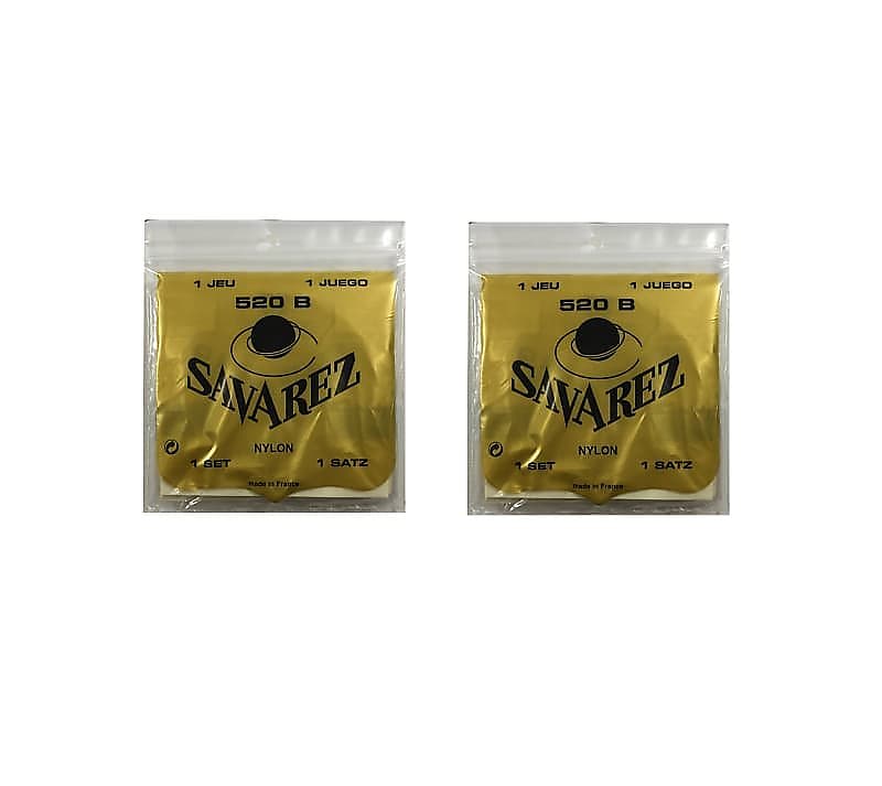Savarez Guitar Strings 2-Pack Low Tension Nylon 520B White | Reverb