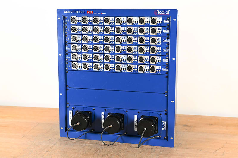 Radial Engineering Convertible V12 48-CH 3-Way Mic Splitter | Reverb