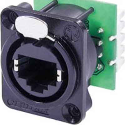 Neutrik NE8FDP-B D-Series etherCON Receptacle, Black | Reverb