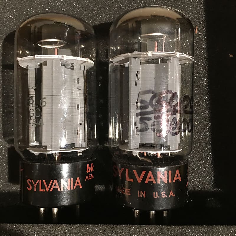 Sylvania 6L6GC Pair | Reverb