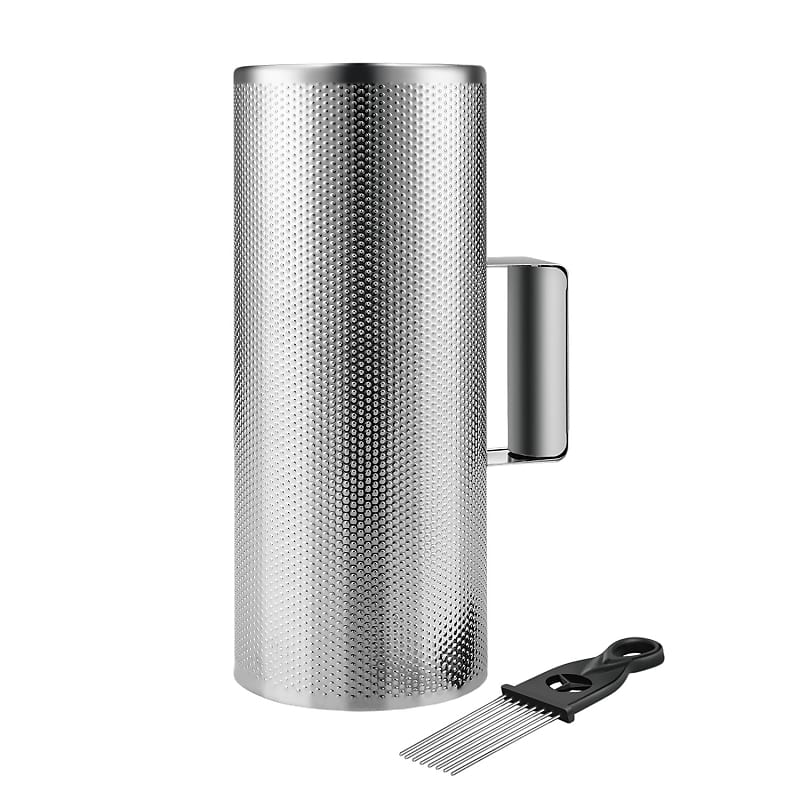 Metal Guiro With Scraper Shack 5" X 12" - Round Cylinder | Reverb
