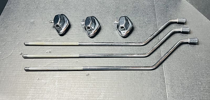 Remo PTS Floor Tom Legs With Mounts 80’s - Chrome | Reverb