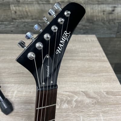 Hamer XT Series Standard Explorer Electric Guitar Gloss Black | Reverb