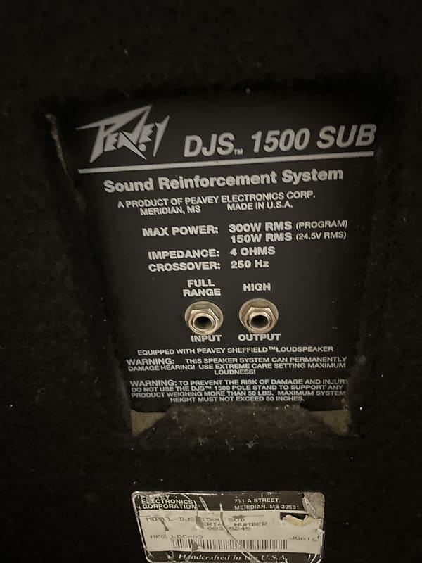 Peavey peavey DJS 1500 Unsure | Reverb