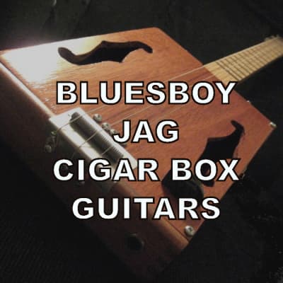 Bluesboy Jag 3 String F Hole Humbucker Cigar Box Guitar 2023 | Reverb