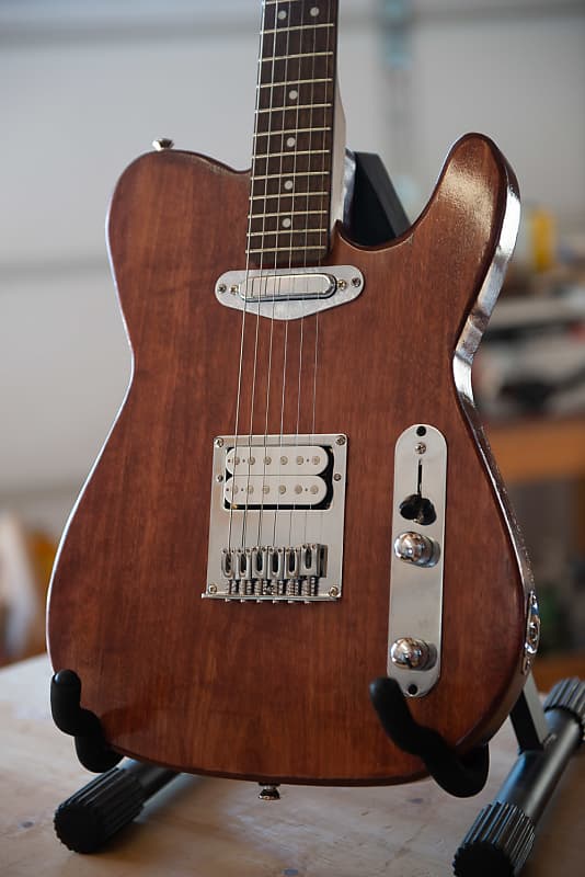 Handmade Telecaster Red stain birchwood Intonated! w/ | Reverb