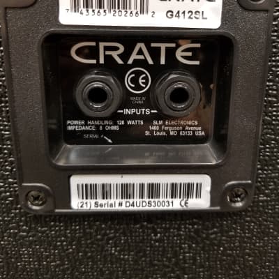 Crate - G412SL - 100-Watt 4 x 12 Angled Stage Cabinet | Reverb