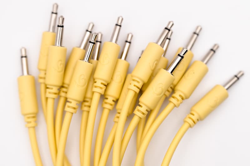 Bowl Modular 15 Eurorack Patch Cables - 45 cm yellow | Reverb