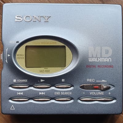Sony MZ-R91 Minidisc 1990s Blue | Reverb