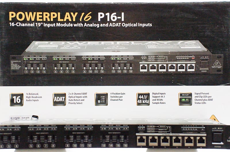 Behringer Powerplay 16 P16-I 16-Channel Input Module | Reverb