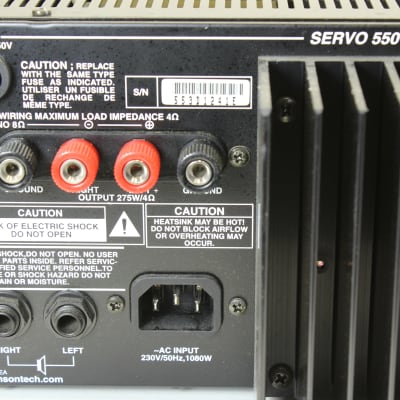 Samson Servo-550 Studio Amplifier with owners manual and | Reverb