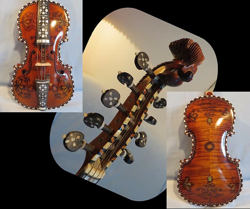 Deluxe fancy Norwegian fiddle 15" viola (4*5) of profession | Reverb