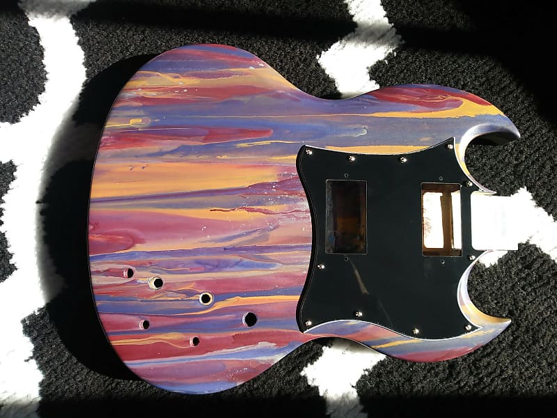SG Style Guitar Body #2 Custom Paint Replacement-mint | Reverb