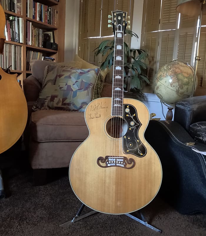 Gibson SJ-200 Natural - Autographed by BB King & Les Paul | Reverb
