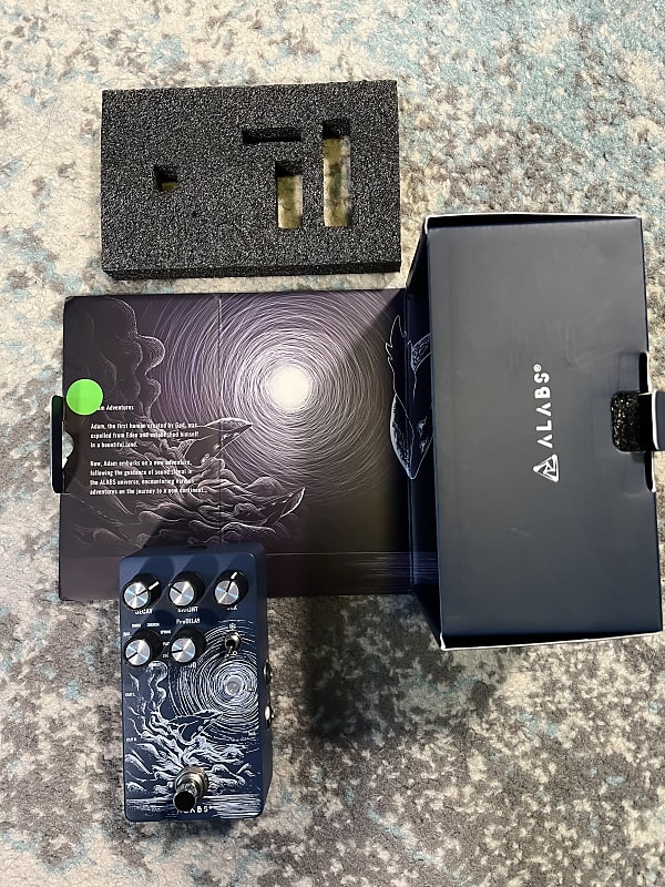 ALABS Cetus Reverb Effect Pedal 2023 - Charcoal Blue | Reverb