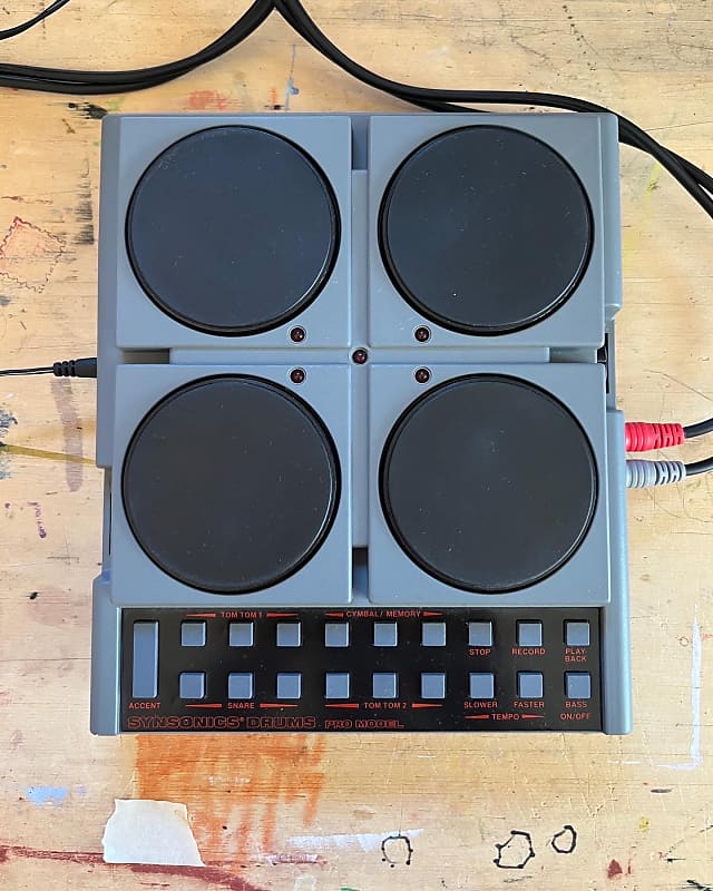 Mattel Synsonics Pro Model Analog Drums w/ Box and Manual | Reverb