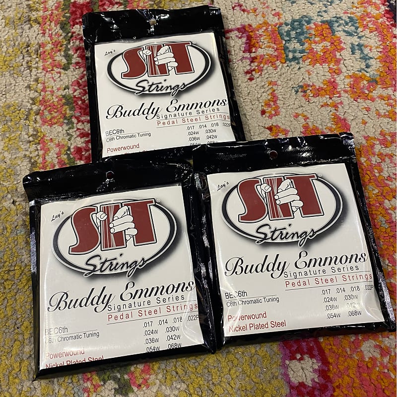 LOT of 3 packs SIT Strings Buddy Emmons Signature Pedal Steel | Reverb