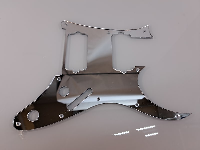 Chrome Silver Mirror Acrylic Pickguard fits Ibanez (tm) | Reverb