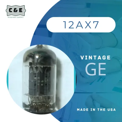 12AX7 GE long plate vintage vacuum tube | Reverb