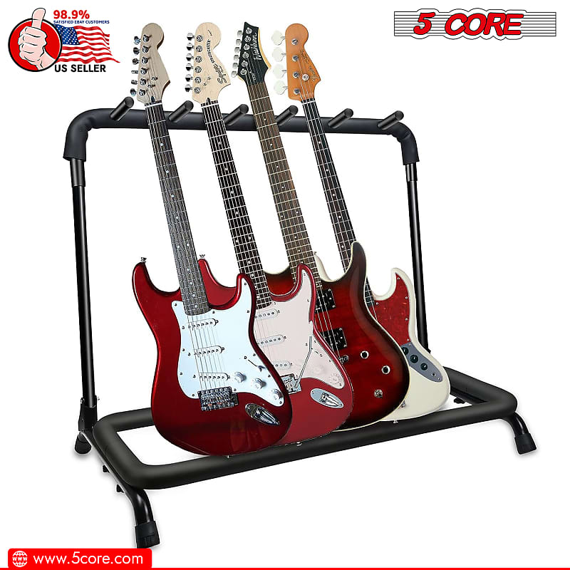 5 Core 5 Core Guitar Rack Stand 7 Guitars Holder Universal | Reverb