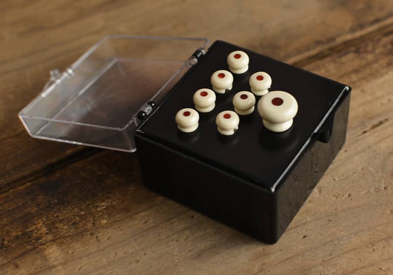 Martin Bridge and End Pin Set White w/ Tortoise Inlay | Reverb