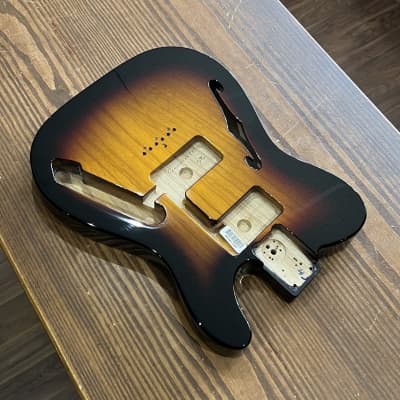 Fender 72 Deluxe Thinline Telecaster Guitar Body In Sunburst | Reverb