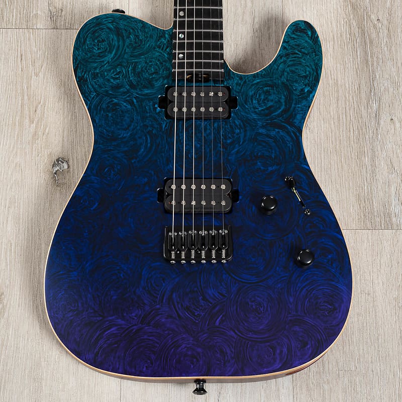 ESP USA TE-II HT Guitar, Ebony Fretboard, Hardtail, Duncan | Reverb