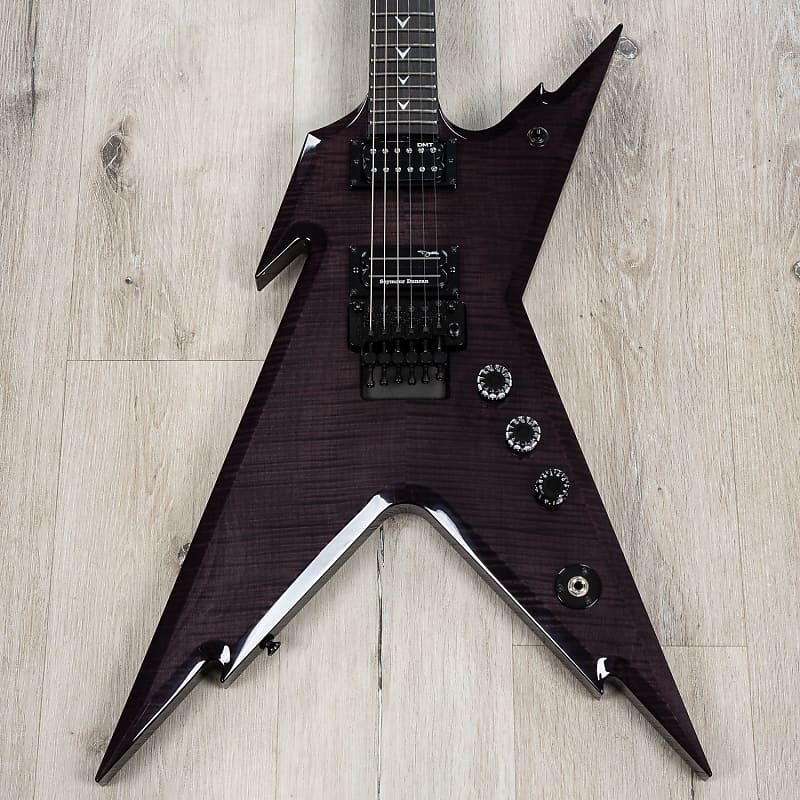 Dean USA Dime Razorback Guitar, Ebony Fretboard, Flame Maple | Reverb