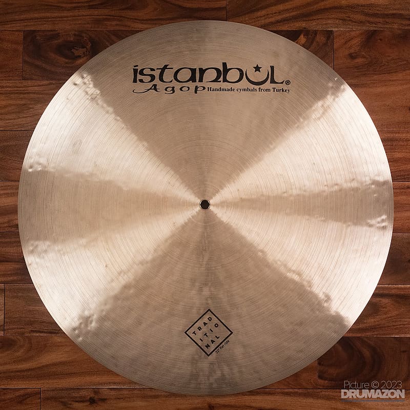 ISTANBUL AGOP 22" TRADITIONAL SERIES FLAT RIDE CYMBAL | Reverb UK