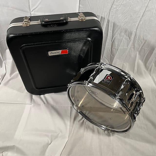 Premier 14x5 Snare Drum with Hard Shell Case | Reverb