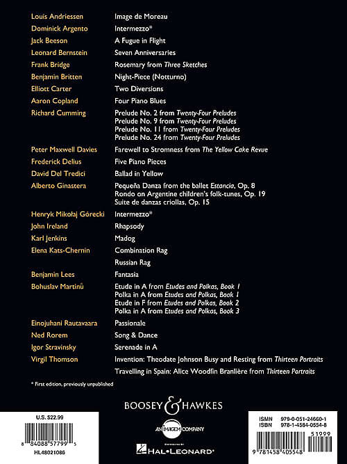 The Boosey Hawkes Piano Anthology Bh Piano | Reverb