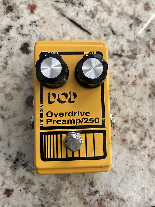 Dod 250 overdrive pre amp 90s Yellow Re-issue Overdrive | Reverb