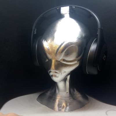 Alien Head Headphone Stand! Headset Holder Rack, Grey Area 51 | Reverb