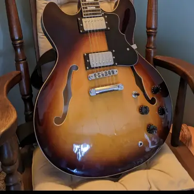 Starshine Semi Hollow 335 Style Sunburst | Reverb
