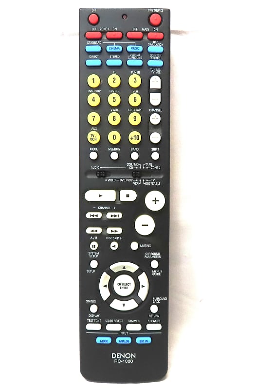 Original OEM Denon RC-1000 Receiver Remote Control | Reverb