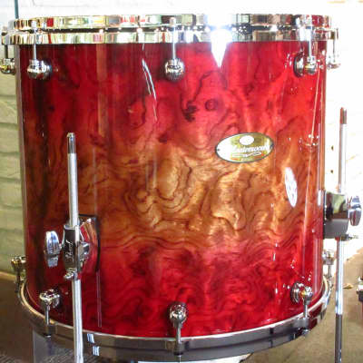 Pearl Masterworks SUPREME 4PC Drum Set 22" 10" 12" 16" Red | Reverb