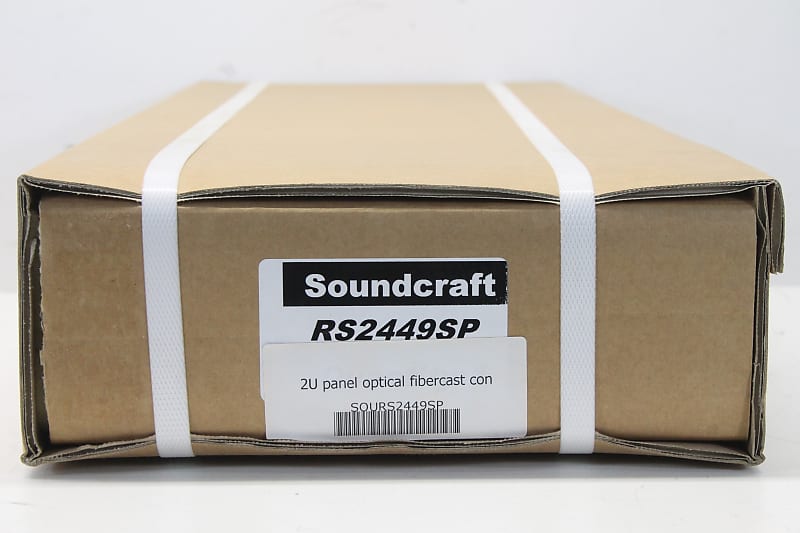 Soundcraft NEW Soundcraft RS2449SP 2U Panel Optical Fibercast | Reverb