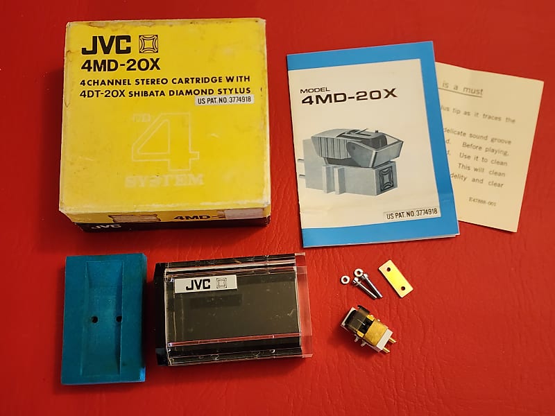 JVC 4MD-20X 4 CHANNEL STEREO CARTRIDGE W/ 4DT-20X SHIBATA | Reverb