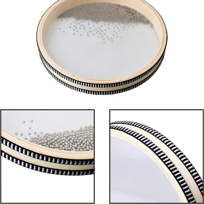 Natural Color 10" Wave Bead Ocean Drum Musical Instrument | Reverb