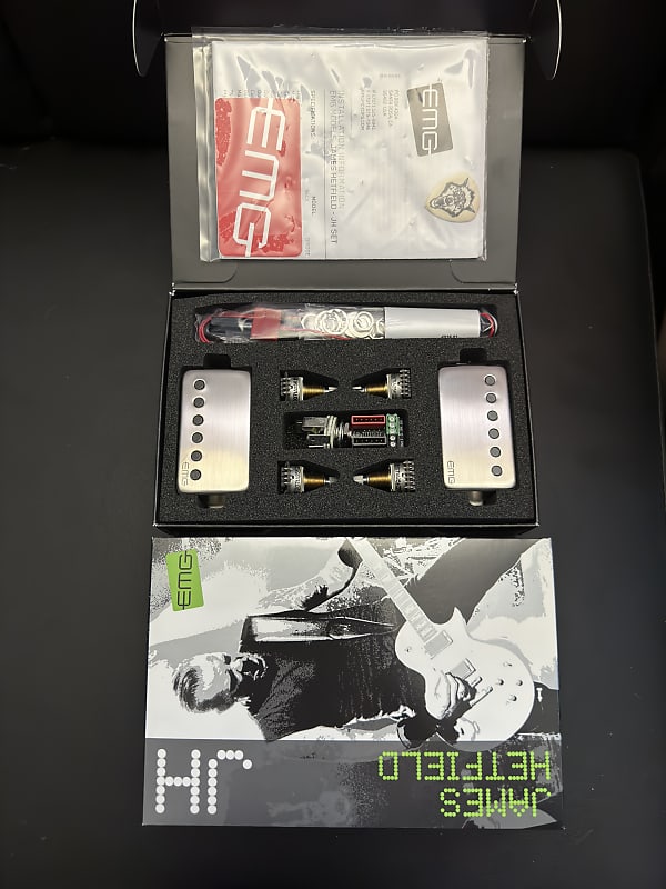 EMG JH/SET-BRC James Hetfield Signature Humbucker Set Brushed | Reverb