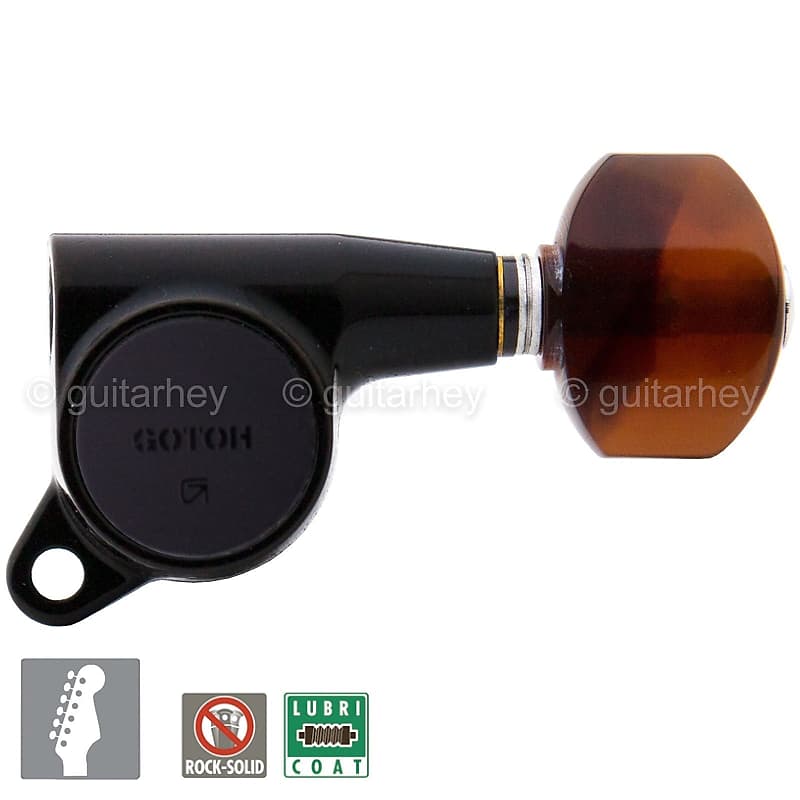 NEW Gotoh SG381 Tuners Set 6 in line Keys TORTOISE Buttons | Reverb