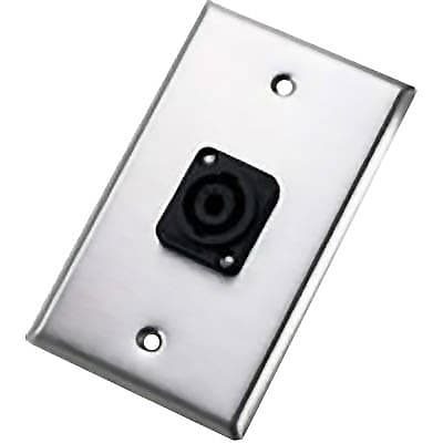 Neutrik 104L Single Wallplate with Female Speakon Connector | Reverb