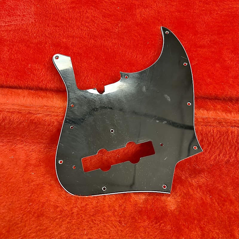 Fender Jazz Bass pick guard 1978 Black original vintage USA | Reverb