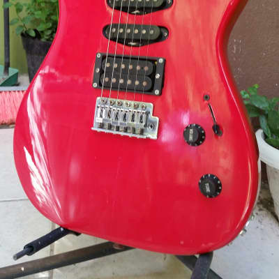 BC strat SOLOIST style loaded red SOLID WOOD guitar project | Reverb