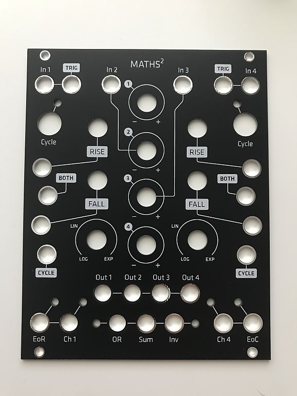 Grayscale Make Noise Maths Alternate Black Eurorack Panel Reverb