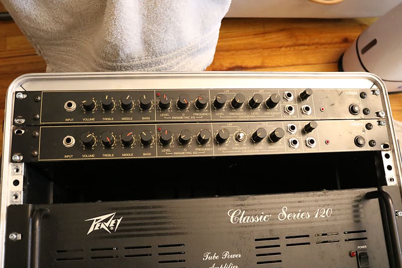 2 UNITS: Yamaha PB1 Black - Solid State Rack Bass Preamps | Reverb