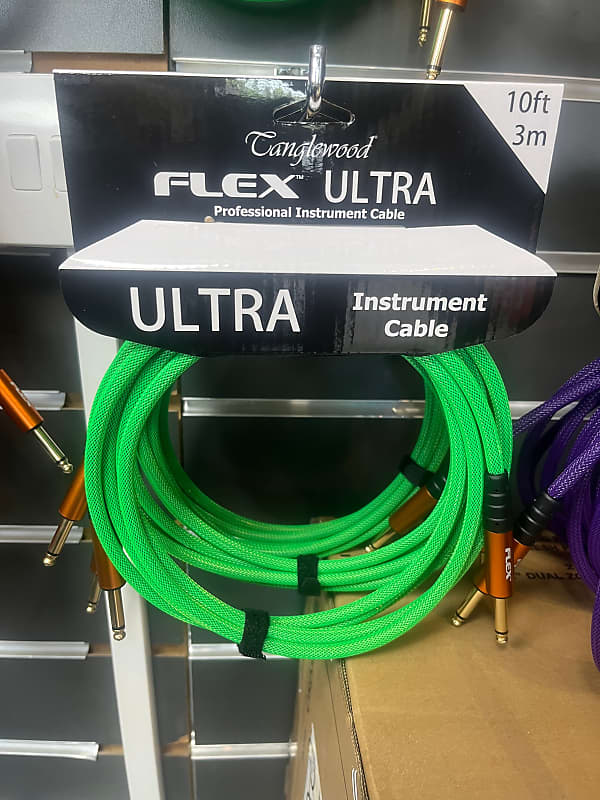 Flex Ultra Polybraided Instrument Cable - 3M - straight plugs | Reverb