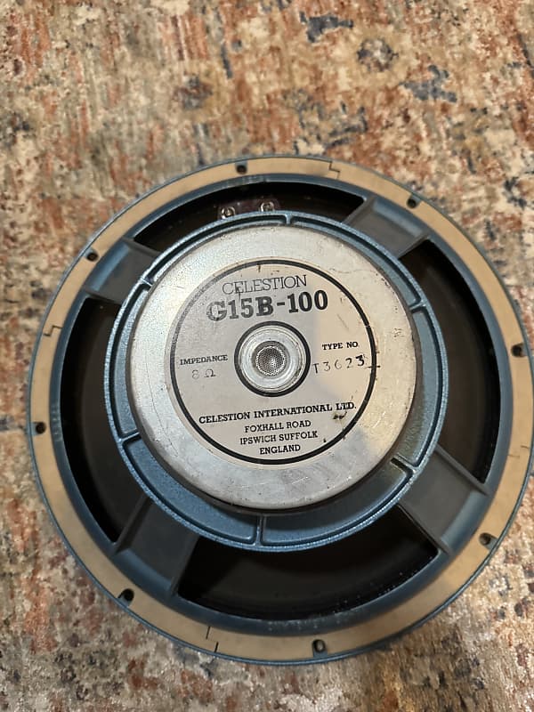 Vintage Celestion G15B 100 watt 8 ohm speaker | Reverb