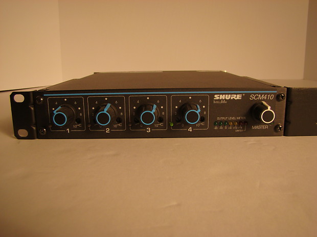 Shure SCM410 4 Channel Automatic Mixer W/Rackmout Kit | Reverb