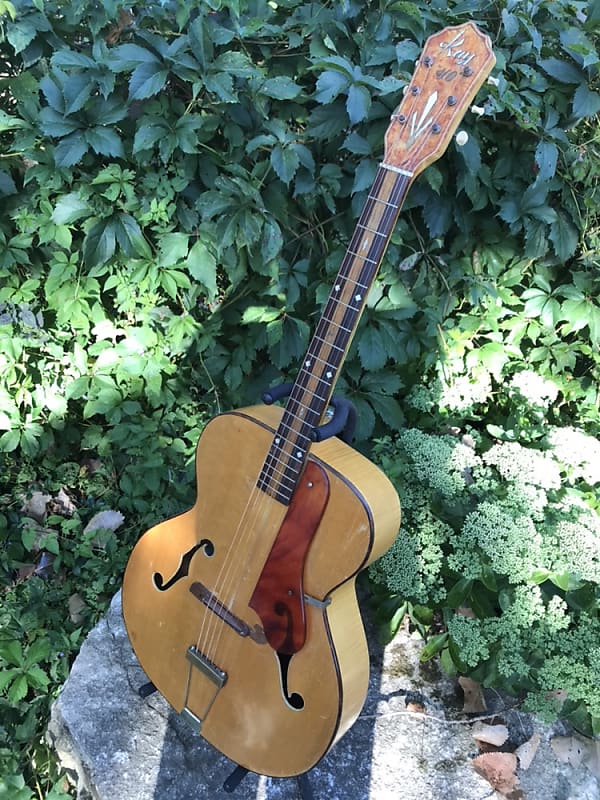 Kay Model 40 Blonde 17" maple Archtop acoustic guitar 1950's | Reverb